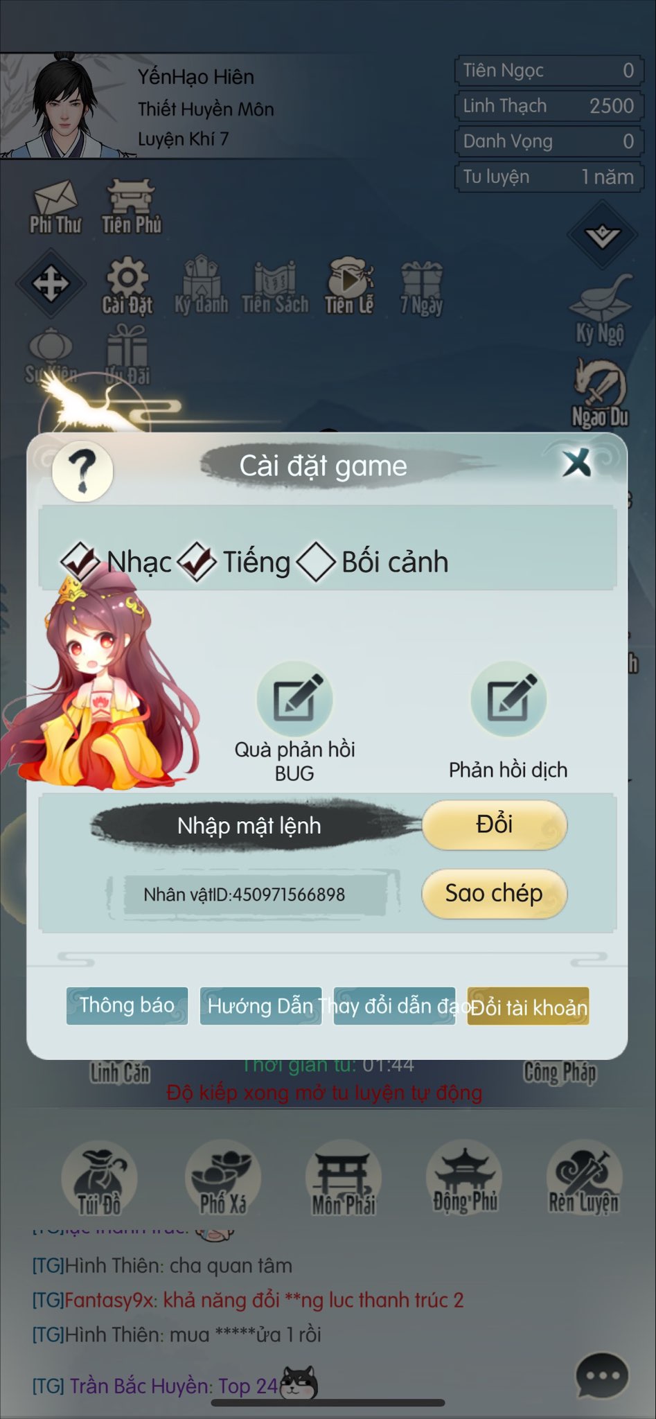 HƯỚNG DẪN NHẬP CODE VÔ CỰC TIÊN ĐỒ | CMN Online